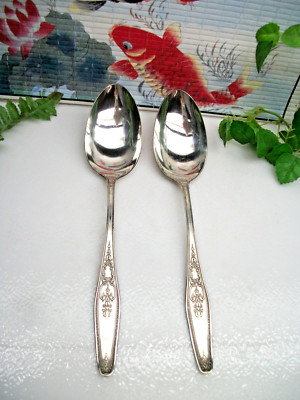 National Silver E.P.N.S. TWENTY #20 Silverplate Solid Serving Spoons | eBay