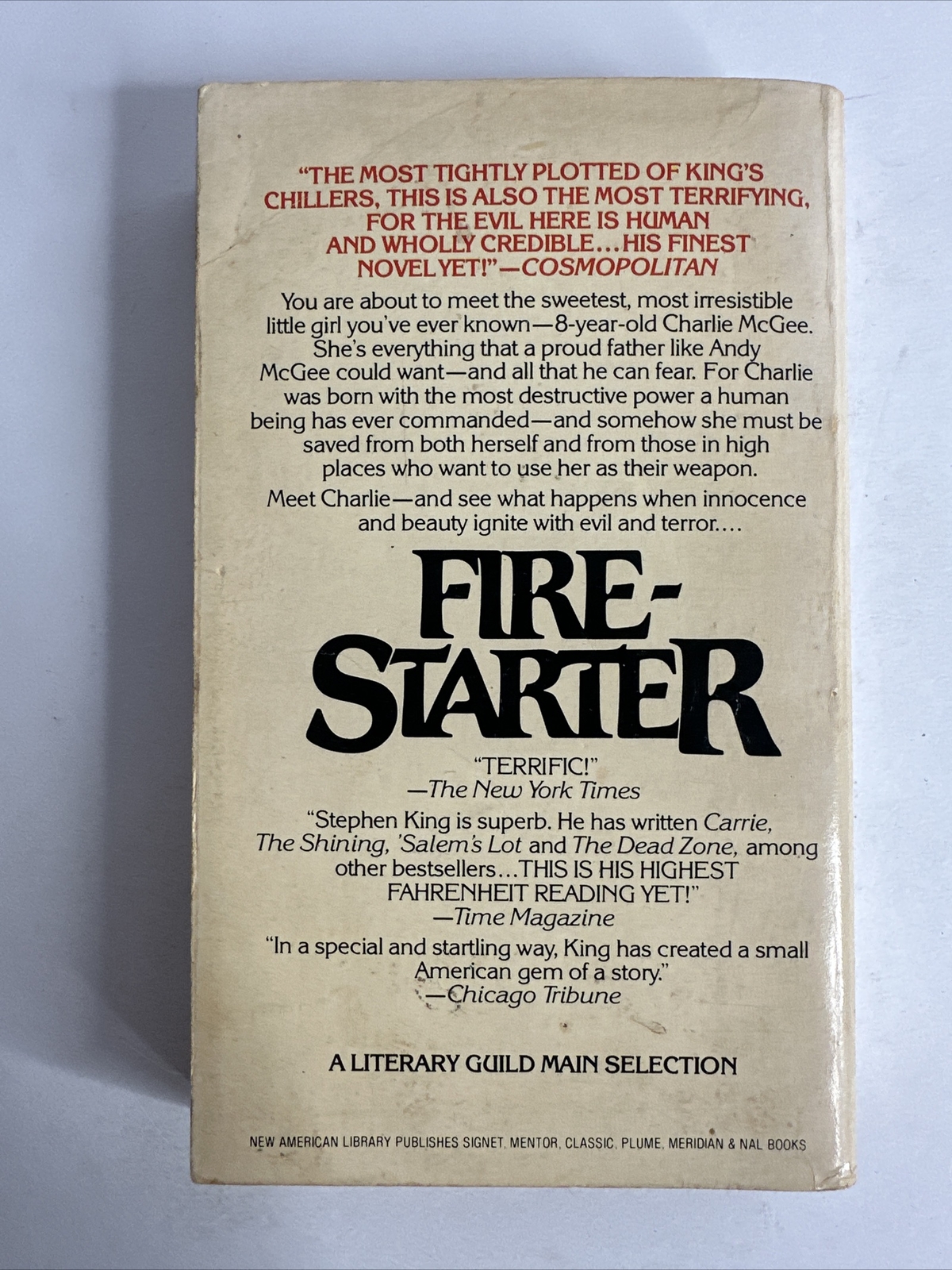 Firestarter by Stephen King Signet Vintage 1981 Paperback 1st Signet Printing | eBay