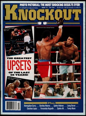FALL 1991 KNOCKOUT MAGAZINE, MIKE TYSON v DOUGLAS, MUHAMMAD ALI v ...