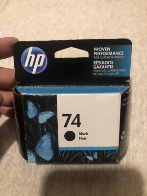 HP 74 Original Black Ink Cartridge 100% Genuine Expired 2017 | eBay