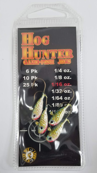 4 Hog Hunter Glitter Scale Jig 1/16 oz Erie Dearie Bait Holder Crappie ...