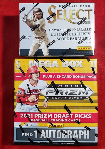 Baseball Mega Box Prizm2021+ Blaster Select 2022 70+ cards | eBay