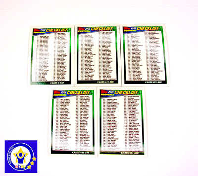 1991 Topps Cards #356-660 Topps Football 1991 Checklists | eBay
