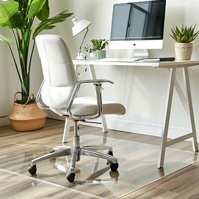 Office Chair Mat for Carpet Desk Tempered Glass Floor Hard Floor Mat LY ...