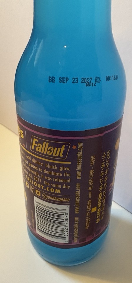 Fallout Nuka Cola Quantum Jones Soda Official Berry Flavored Soda ...