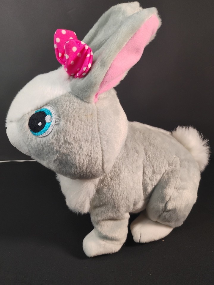 Club Petz Betsy The Bunny Gray Interactive Plush Hops Ears Move Sounds ...