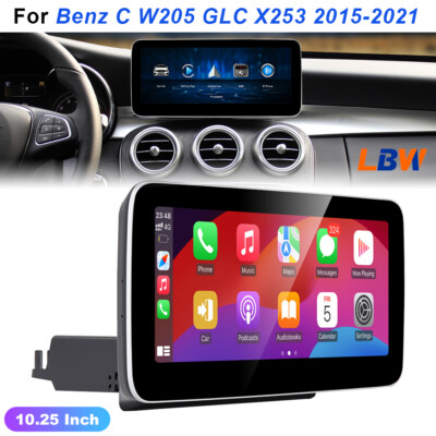 For Mercedes Benz C W205 2015-21 10.25'' Car Screen Carplay Android ...