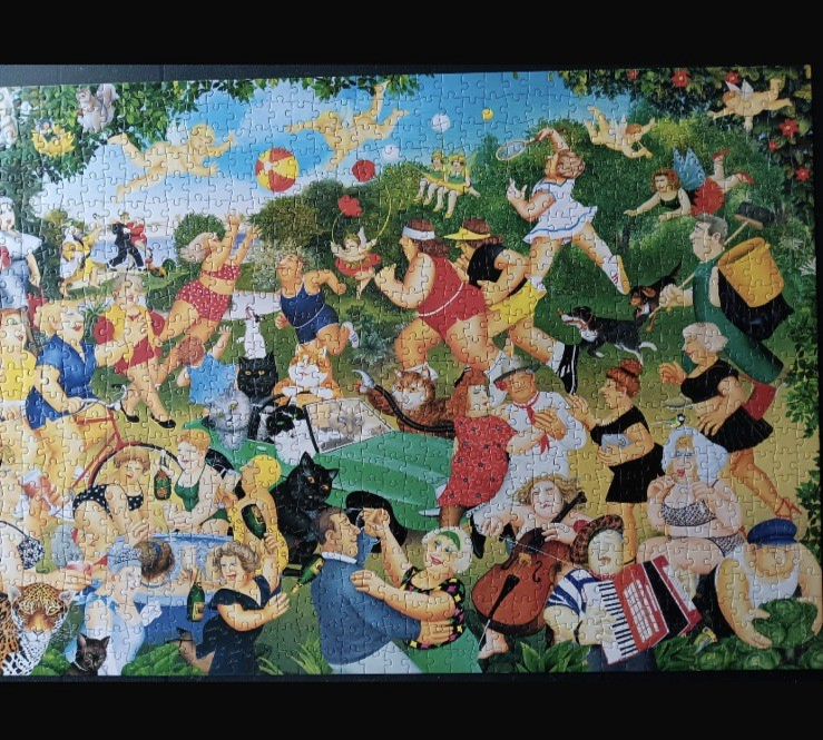 Good Times by Beryl Cook. Jigsaw puzzle 1000 pieces Used once and ...