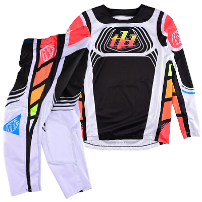 NEW 2024 TROY LEE DESIGNS TLD GP PRO YOUTH RACE KIT SUIT WAVEZ BLACK ...