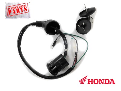Honda Ignition Switch Keys 1985-1987 Big Red OEM W/Wiring Harness 35100 ...