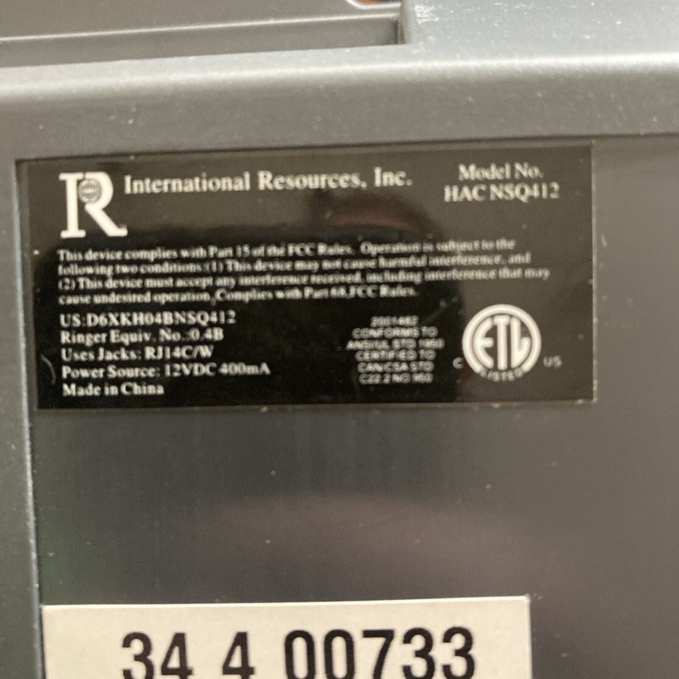 Qwest 4 Line Business Phone HAC NSQ412, Tested Working, W/ Cord And ...