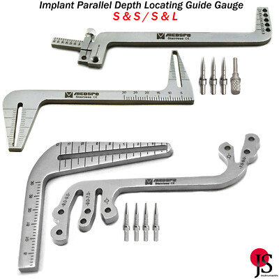 Implant Placement Buccal Lingual Guide Depth Pin Measuring Gauge Ruler ...