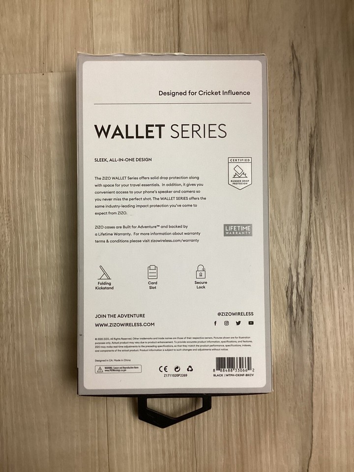 Zizo Folio Wallet Series Cricket Influence Case Kickstand , Card Slot ...