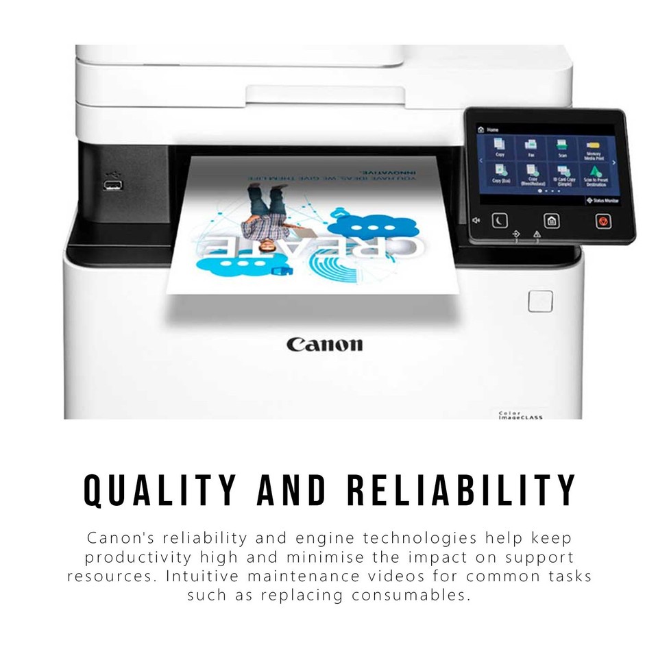 Canon Color imageCLASS MF644Cdw All In One White and Black Duplex Laser ...