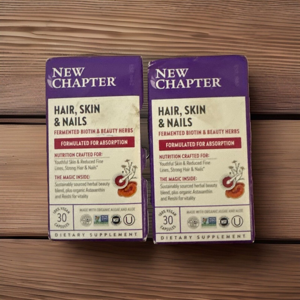 New Chapter Hair Skin & Nails Vitamin 30ct Exp 02/2026 | eBay