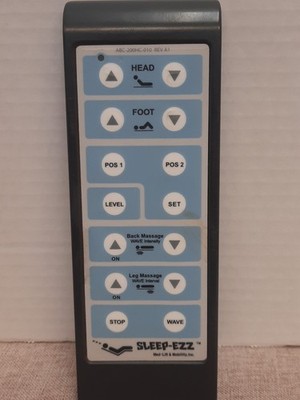 Sleep-Ezz Lift Bed Remote Control Replacement ABC-200HC-010 Rev A1 | eBay