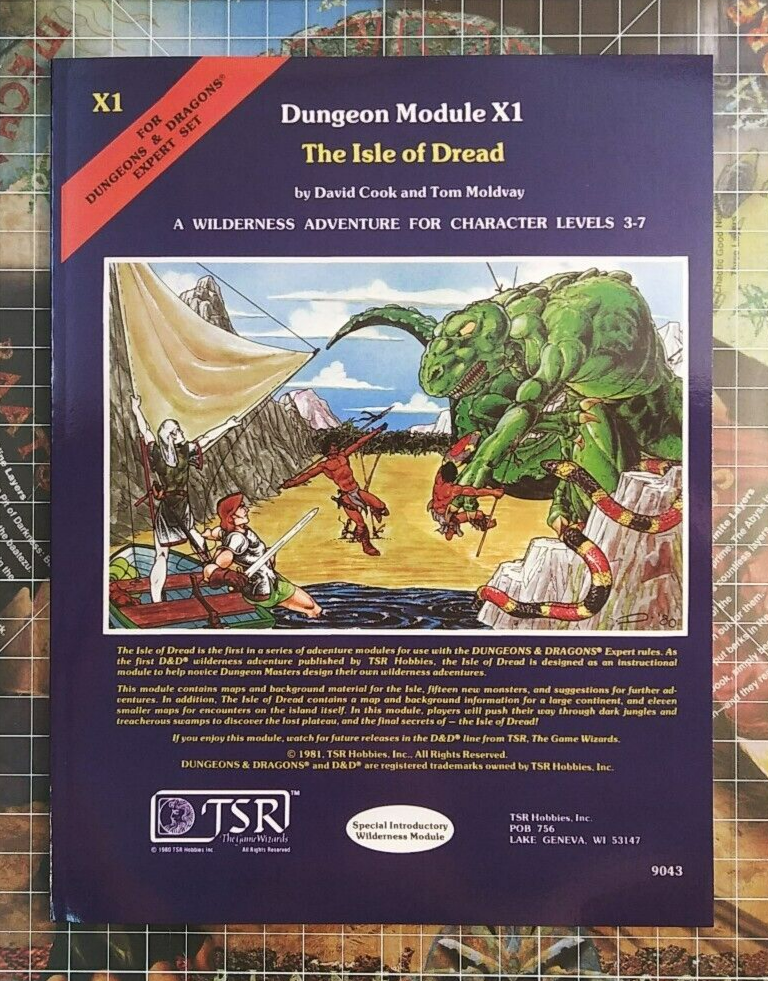 X1 The Isle of Dread - Dungeons & Dragons - D&D | eBay