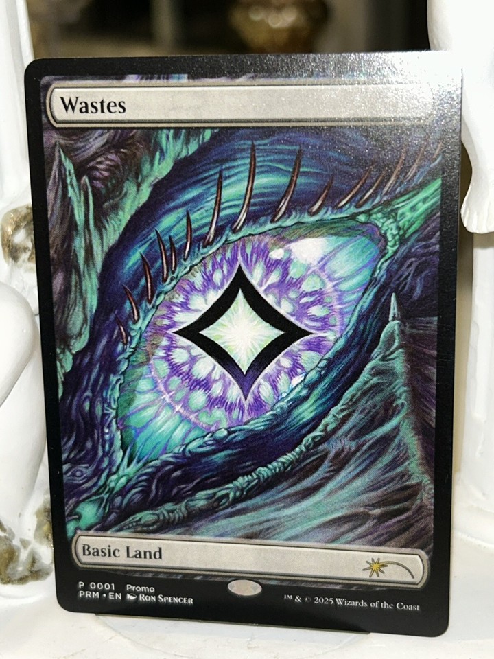 MTG English Dragon's Eye Wastes TDM Promo Basic land Near Mint Magic | eBay
