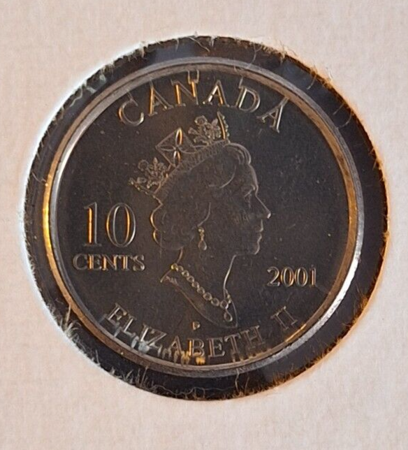 CANADA 10 CENTS DIME 2001 P "VOLONTEER YEAR / BÉNÉVOLAT" B-UNC | eBay