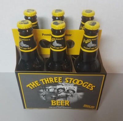 THREE STOOGES PANTHER BREWING BEER MOE , LARRY & CURLY SET HTF ...