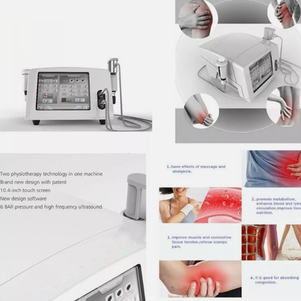 2in1 Portable shockwave physiotherapy machine upgraded shockwave Pain ...