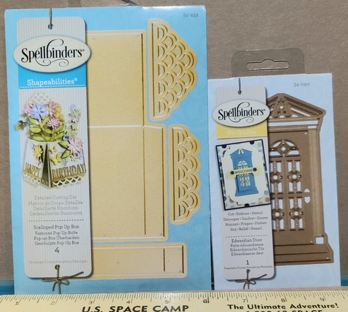 Spellbinders Lot Of 2 Cutting Dies: Scalloped Pop Up Box & Edwardian ...