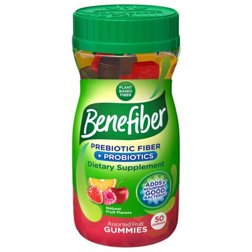 NEW Benefiber Prebiotic Fiber + Probiotics Supplement Gummies SEALED 9/ ...