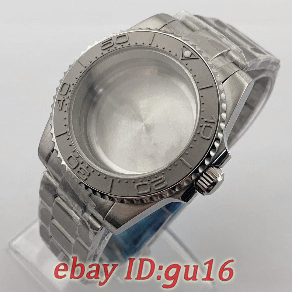 40mm White Ceramic bezel Watch Case Fit NH34 NH35 ETA 2824/2836 Miyota ...