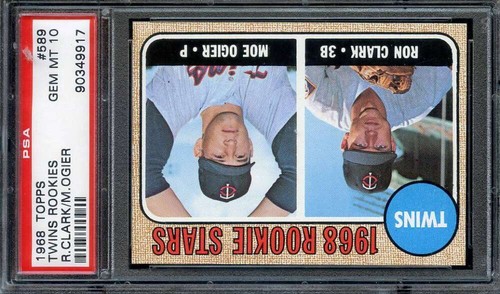 1968 TOPPS #589 RON CLARK/MOE OGIER PSA 10 (RC) TWINS POP 6 | eBay