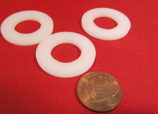 Acetal Delrin Round Washer, 9/16" Screw Size, 1.156" OD, 20 Pcs | eBay