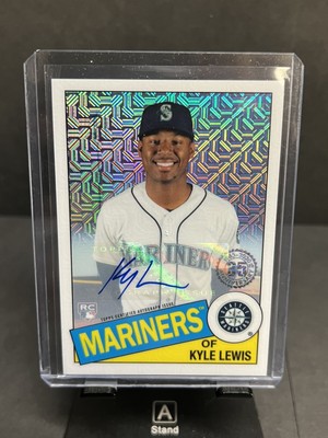 Kyle Lewis Auto 1985 Topps 2020 35th Anniversary Silver Pack Mariners ...