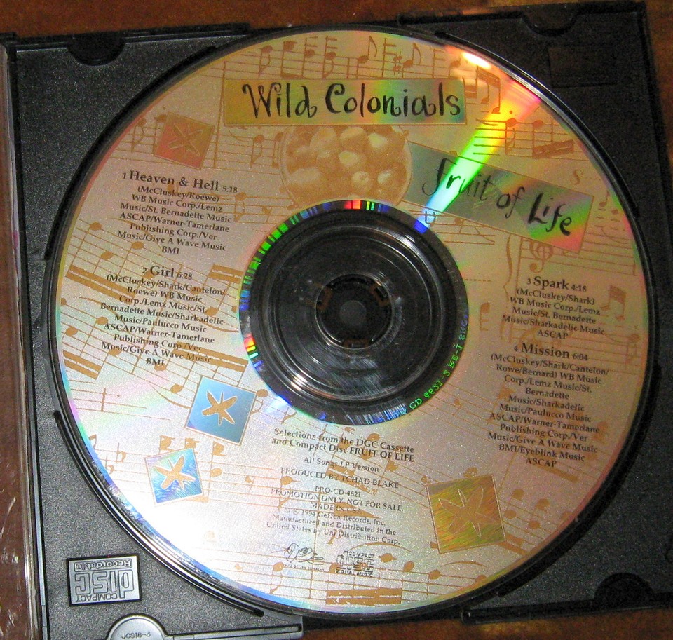 WILD COLONIALS ~ Fruit of Life CD PROMOTIONAL Copy 1994 [Geffen] | eBay
