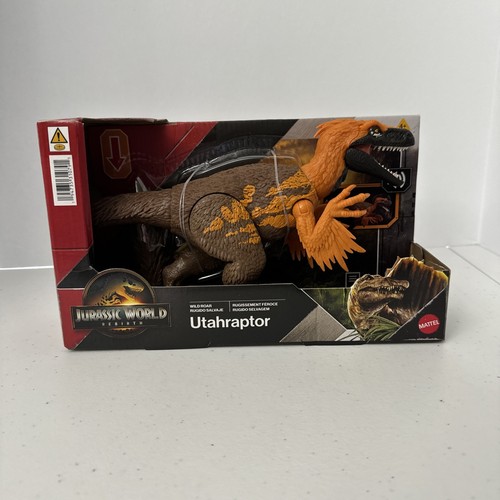 Jurassic World Rebirth Wild Roar UTAHRAPTOR BRAND NEW IN-HAND by Mattel ...