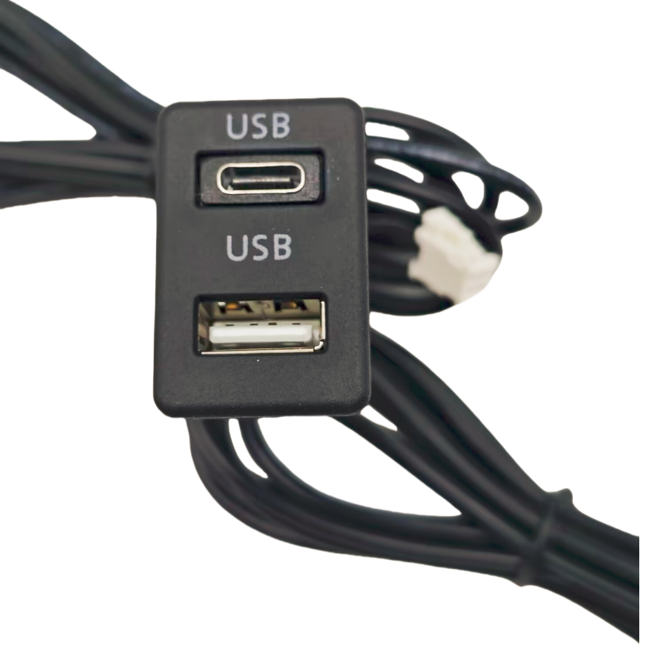 Car Dash Flush Mount Type C USB Port Panel Interface Extension Cable ...