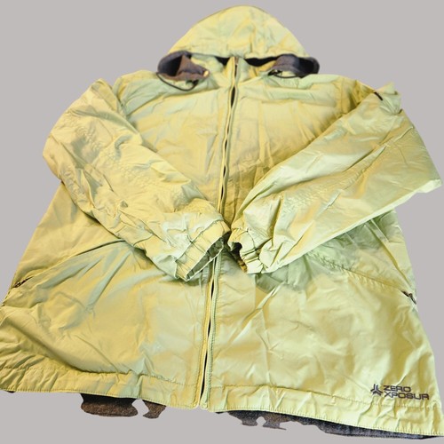 Zero Xposur Green Hooded Jacket Fleece Lining M Light Warm Outerwear ...