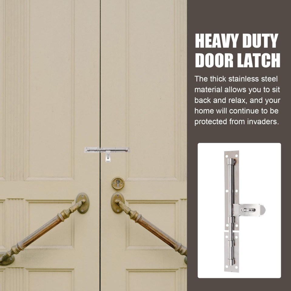 Deadbolt Pin Security Door Latch Slide Gate Heavy Duty Sliding Lock ...