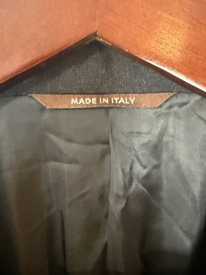 CANALI New Label Modello 13290 Two Button Suit Size 46 L Charcoal #931 ...
