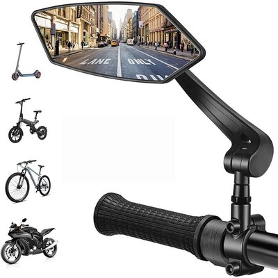 Bike Rearview Mirror for Electric Bike Scooter Reflective Rotation | eBay