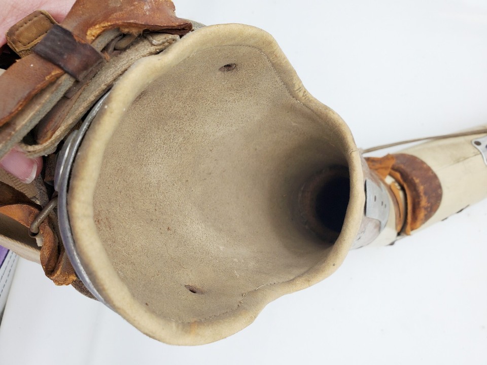 Antique Surgical Medical Leather Wood Prosthetic Arm Hand European ...