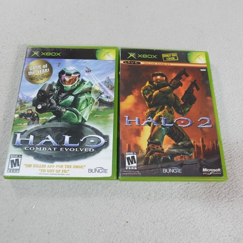 Halo Combat Evolved and Halo 2 Bundle Xbox Complete CIB Original ...