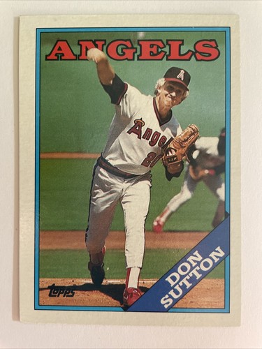 1988 Topps Baseball Card Don Sutton California Angels #575 MLB | eBay