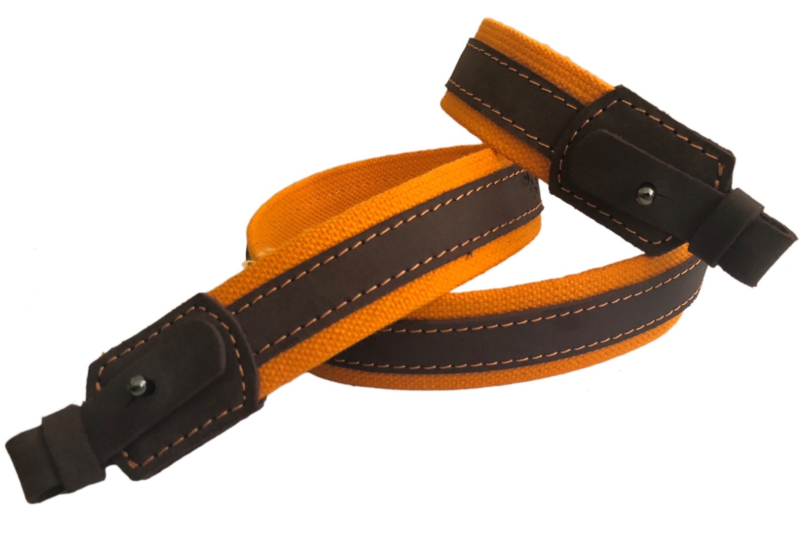 Orange Canvas Leather Wide Rifle Sling Shotgun Air Gun Strap Hunting ...