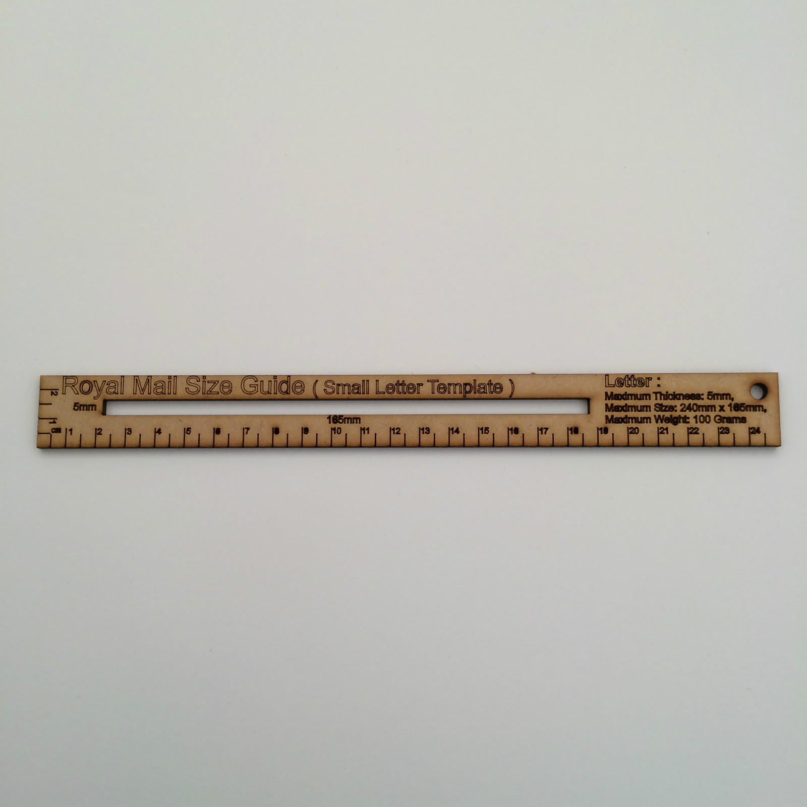 Royal Mail PPI Postage Letter Size Guide Post Office Postal Price Ruler ...