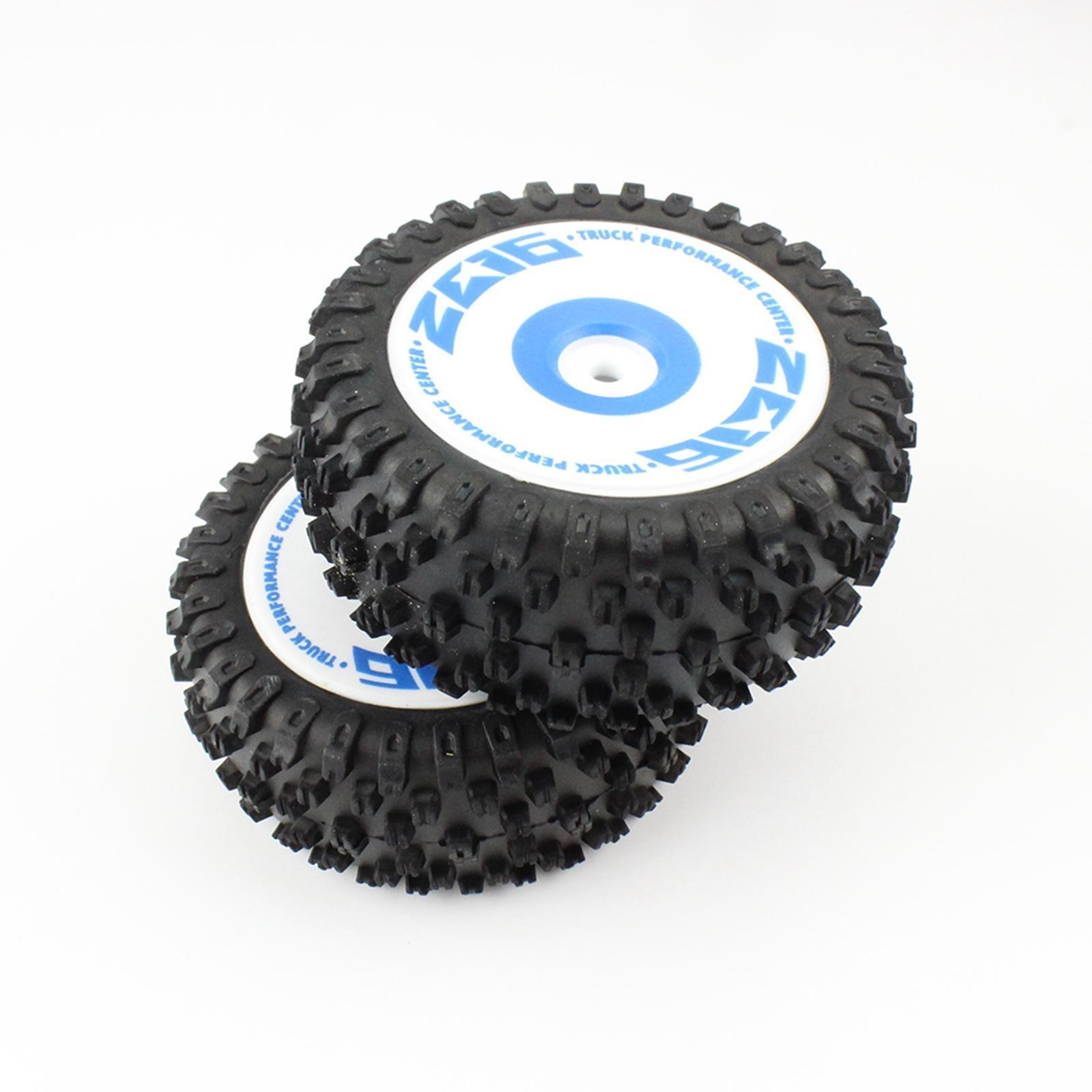 2Pcs RC Car Rear Tires Set Wear-Resist 124017-2018 for Wltoys 124017 1: ...