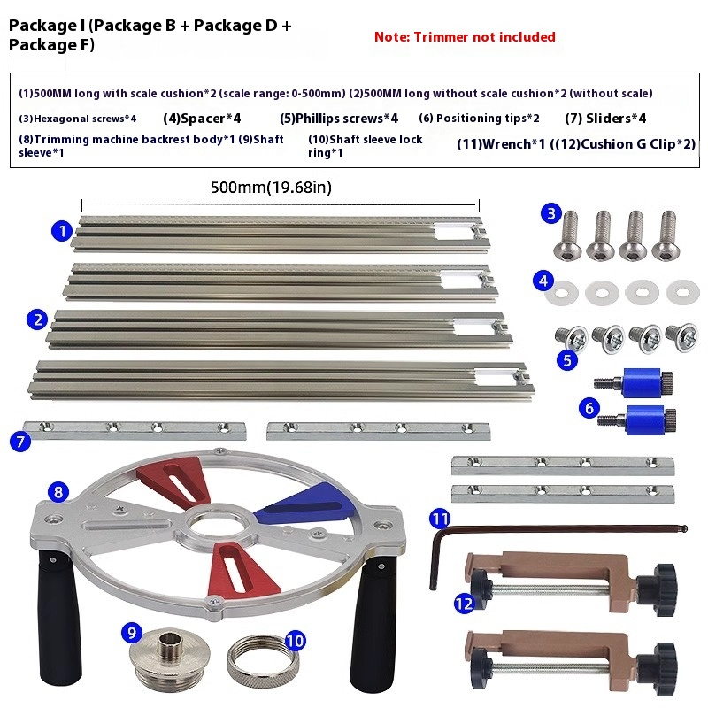 Wood Router Milling Groove Jig System Woodworking Trimming Machine ...