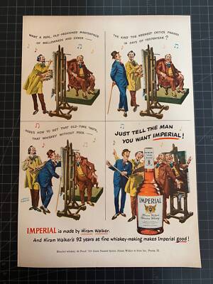 Vintage 1946 Imperial Whiskey Print Ad | eBay