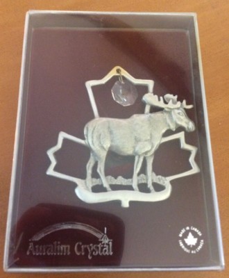 Auralim Crystal Moose Pewter Suncatcher (See Description) | eBay