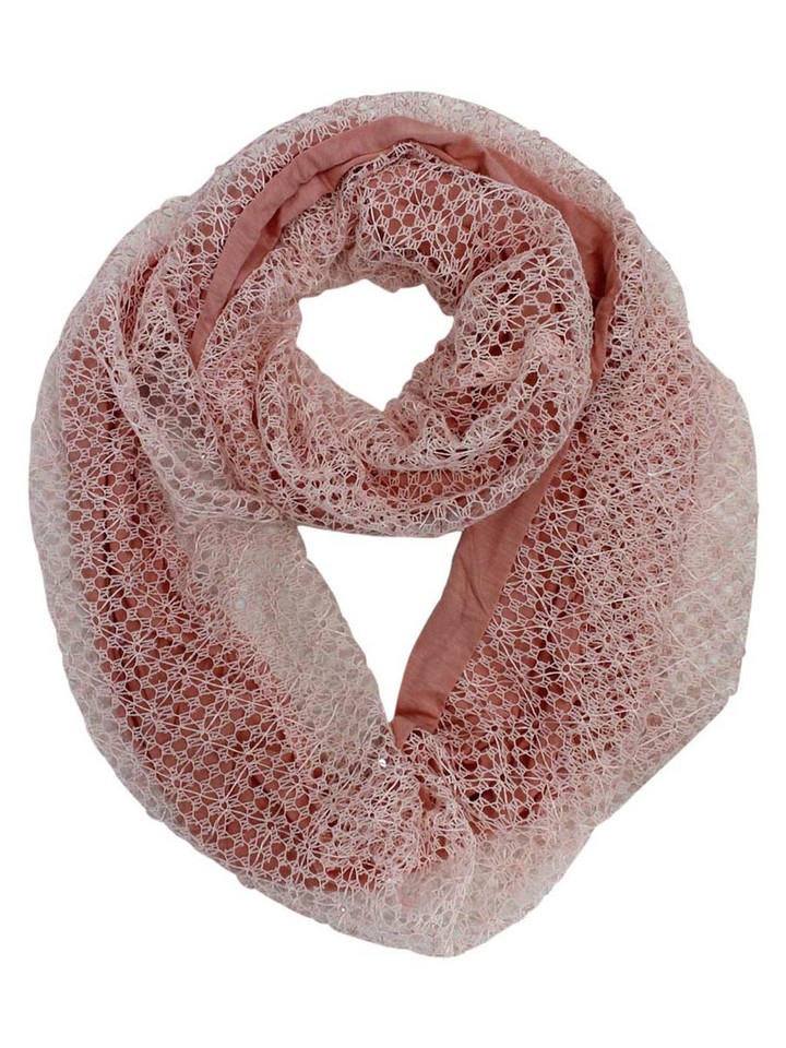 NET INFINITY SCARF WITH SEQUIN OVERLAY | eBay