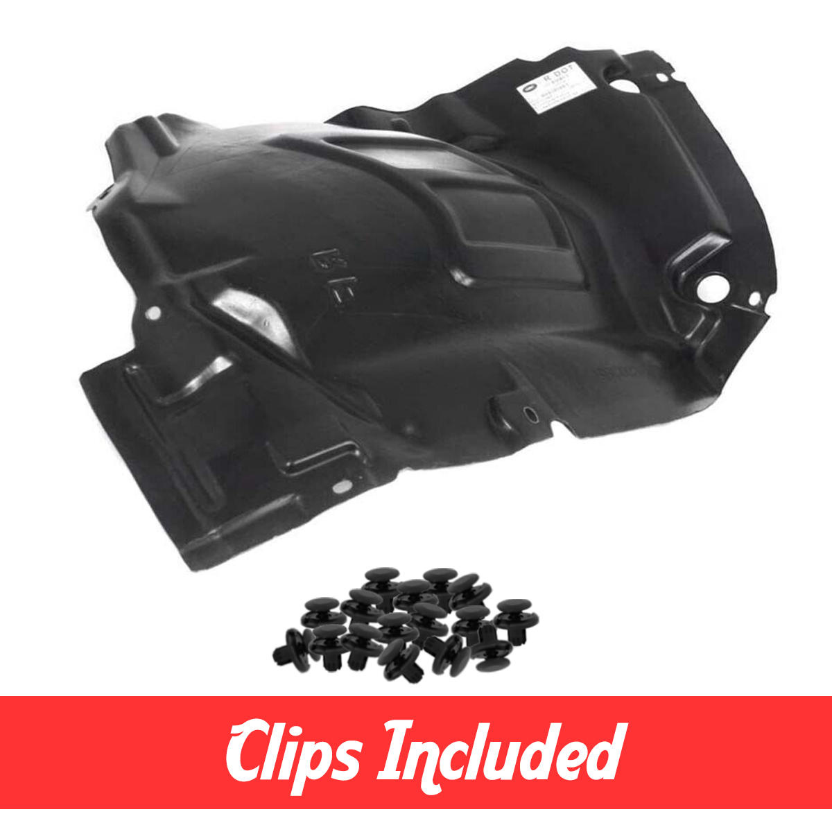 Front Section Passenger Fender Liner w/ Clips For 1999-2004 Pathfinder ...