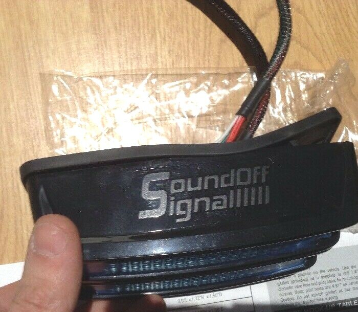 SOUNDOFF SIGNAL nFORCE 180° DUAL STACK 10-16V MOUNT LIGHT AMBER/WHITE ...